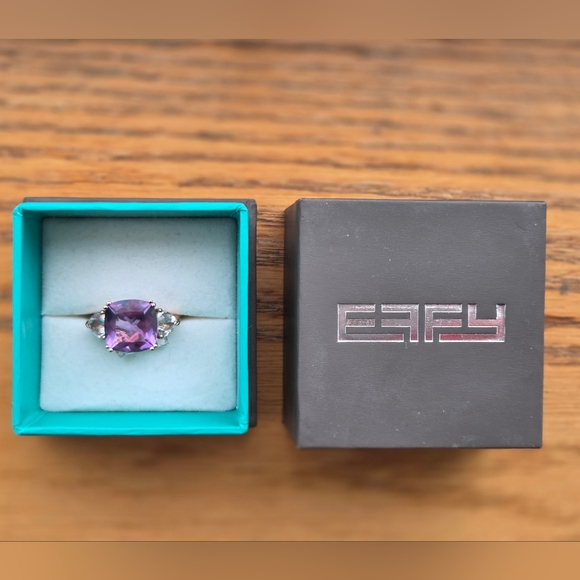 Effy | Jewelry | Nwt Effy Amethyst 4k Rose Gold Ring | Poshmark